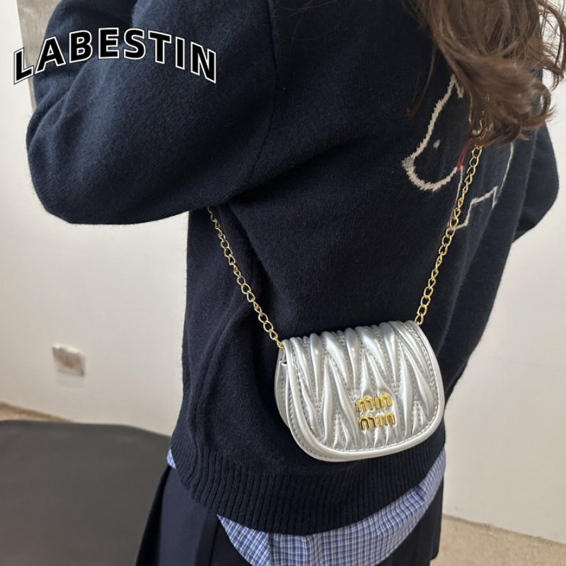 LABESTIN กระเป๋าสะพายไหล่จีบญี่ปุ่นและเกาหลีอเนกประสงค์หวานออกไป ...