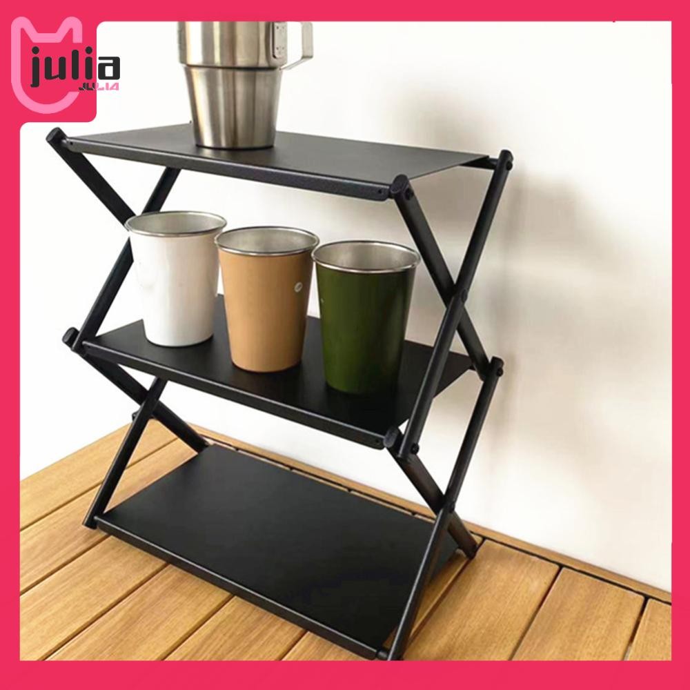 [Julia1.th] 3 ชั้น Camping Storage Rack Heavy Duty Camping Shelf Rack ...