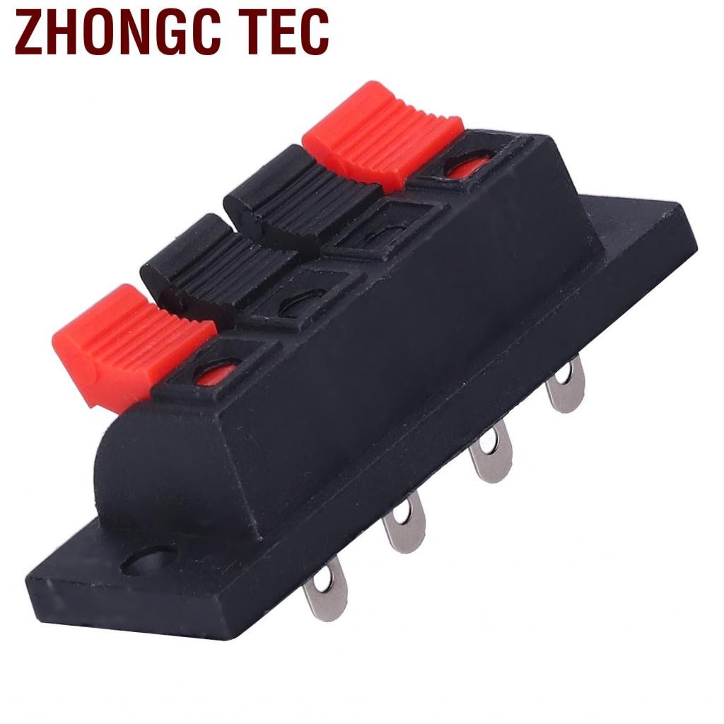 Zhongc Tec 4 Way Way Speaker Terminal Block พร้อมคันโยกสปริงสำหรับการ ...