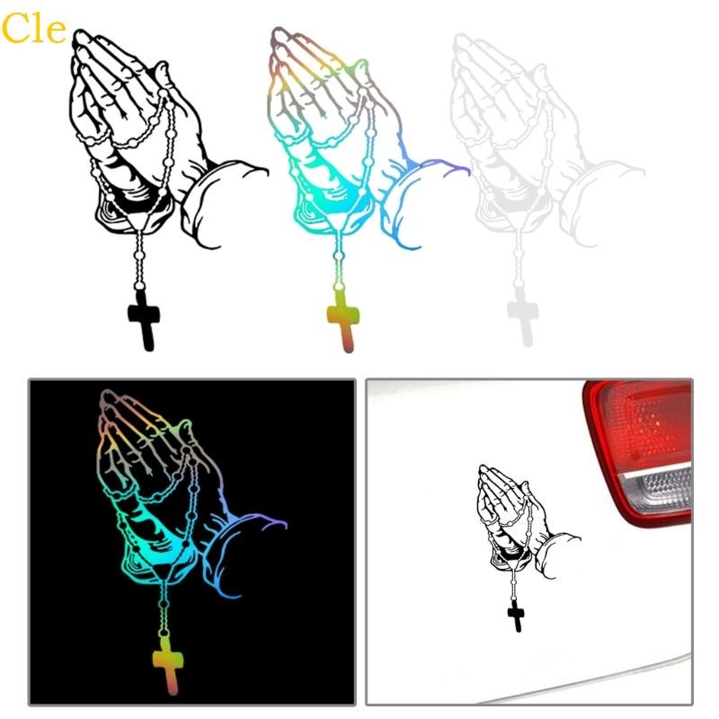 Cle Praying Hand Spiritual Decal สติกเกอร์ศาสนารถบรรทุกรถ SUV จัดแต่ง ...