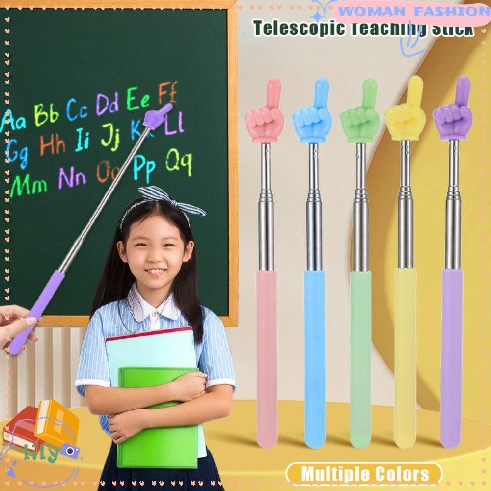 LILY ตัวชี้การสอน, Telescopic Rod Finger Design Finger Reading Sticks ...