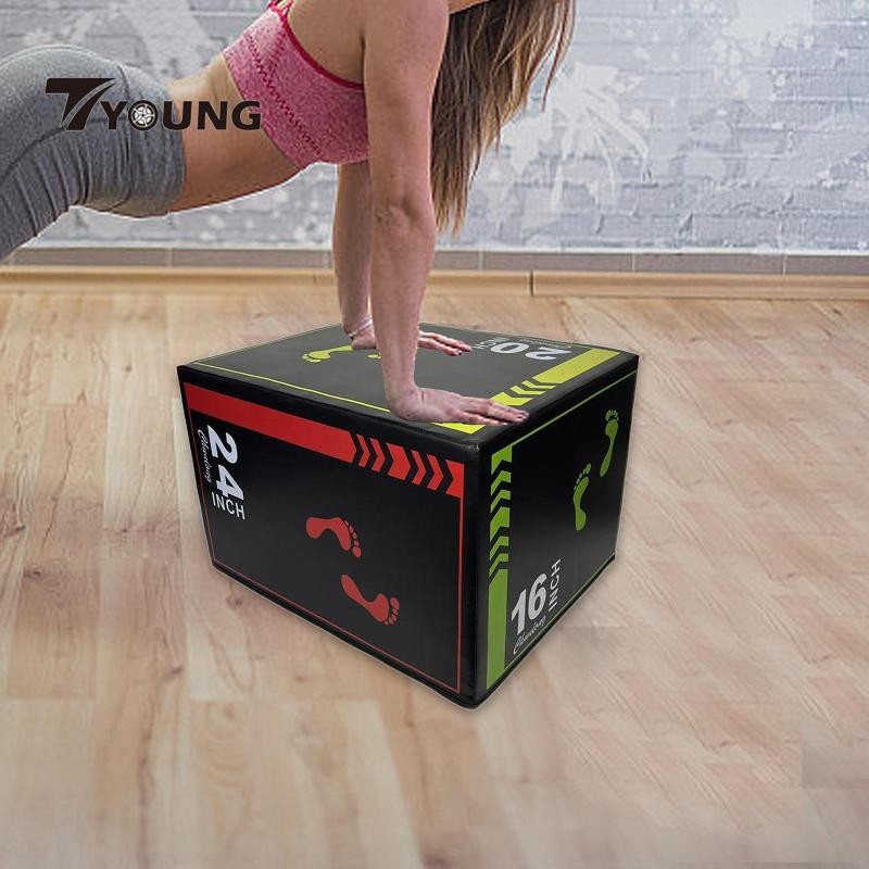 3 in 1 Plyometric Soft Jumping Box Easy to Clean Fitness การ ...