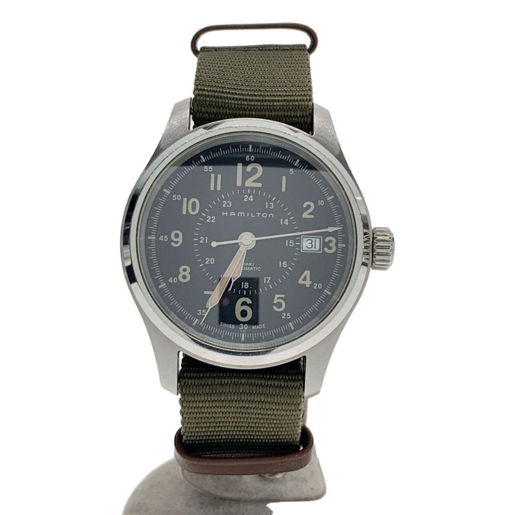 Hamilton(Lam Ben) Hamilton นาฬิกาผู้ชาย Khaki Field Automatic Back ...
