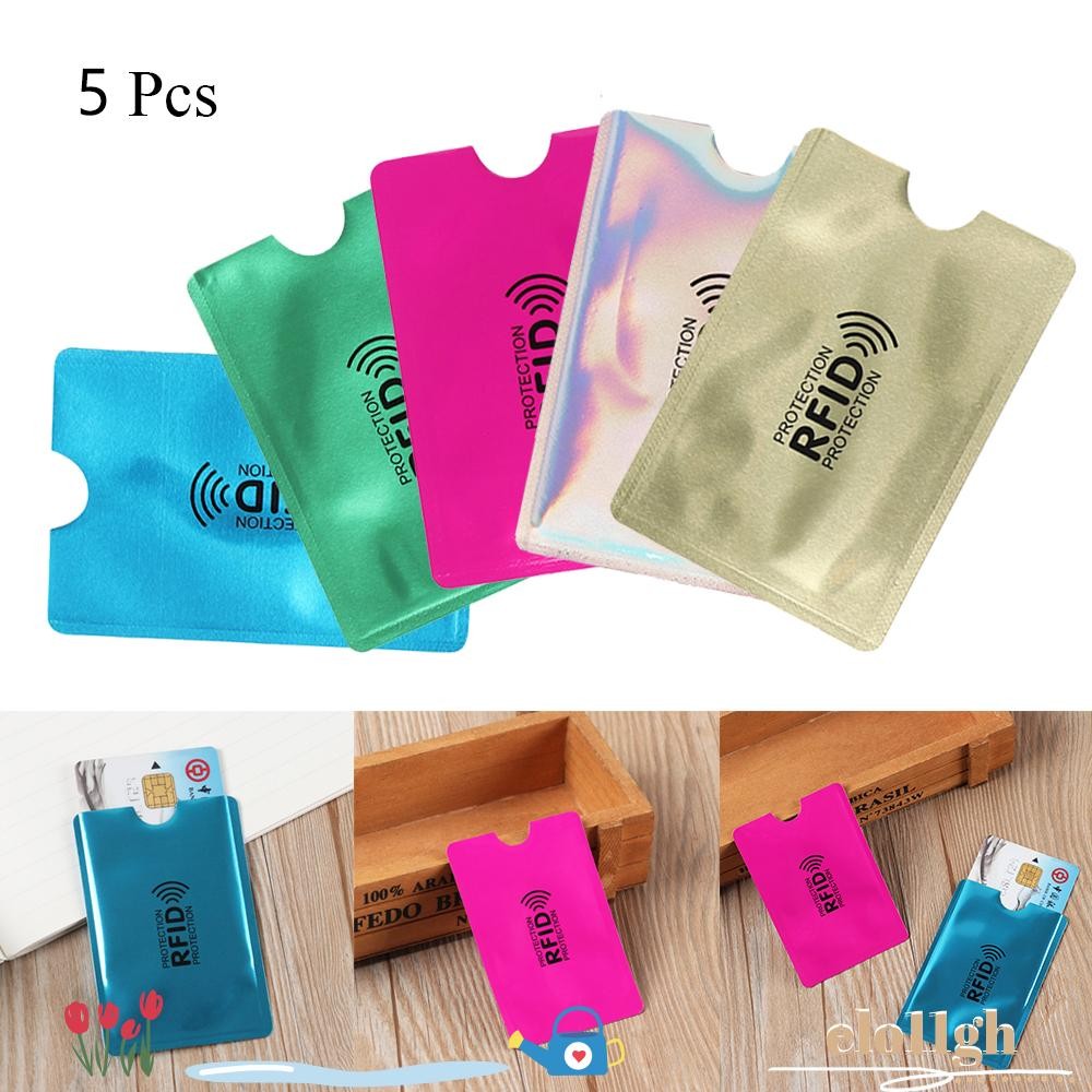 Elo11 5 ชิ้น RFID Blocking Reader Anti-theft สมาร์ทบัตรเครดิตกระเป๋า ...