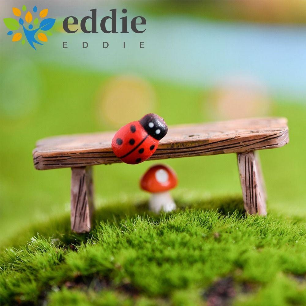 Edie Dollhouse Miniature ม้านั่งไม้, ไม้มินิตุ๊กตาเก้าอี้ไม้, DIY วัสดุ ...