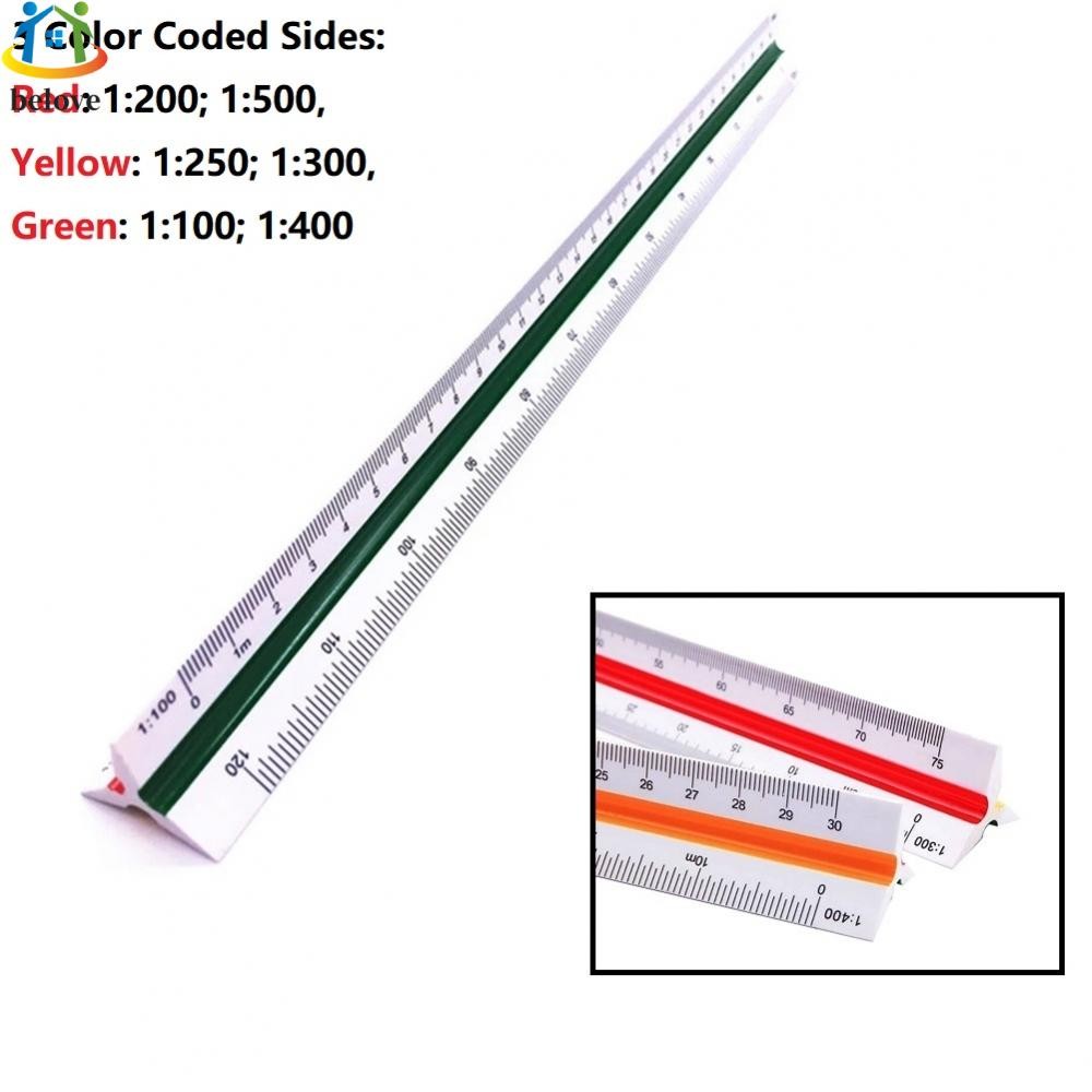[BLOD]Color Coded Triangular Metric Scale Ruler 30cm Architect Engineer Carpenter Tool | Shopee ...