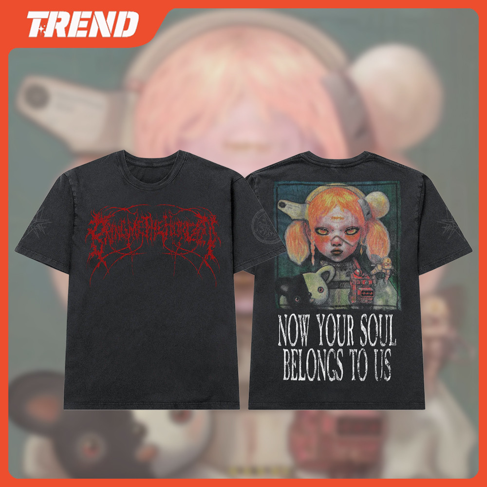 Bring Me The Horizon NeX GEn Tour ล้างผ้าฝ้ายแขนสั้นเสื้อยืด Plus ขนาด ...