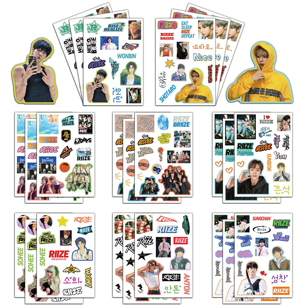 ส่วนลดผลิตภัณฑ์ใหม่ 16 ชิ้นชายเกาหลี Group riize สมาชิก Collage High ...