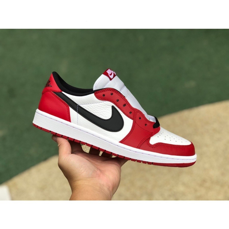 N-I-K-E Air Jordan 1 Retro LOW Chicago University sneakers AJ1 Red ...