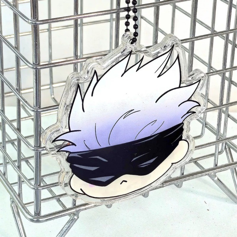 อะนิเมะ Jujutsu Kaisen Gojo Satoru Rocker Shaker Key Fobs ญี่ปุ่นมังงะ ...