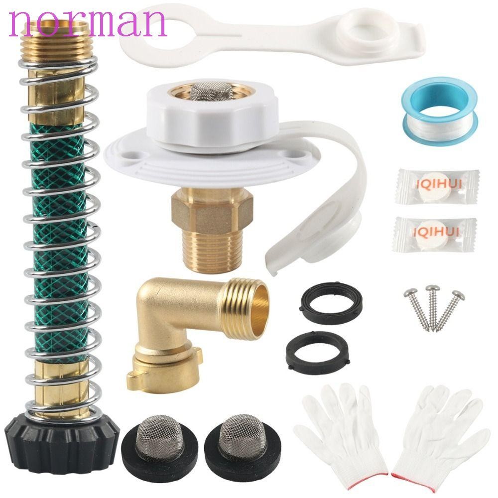 NORMAN RV City Water Inlet Connection,กันฝุ่นทนทาน Water Inlet Filler ...