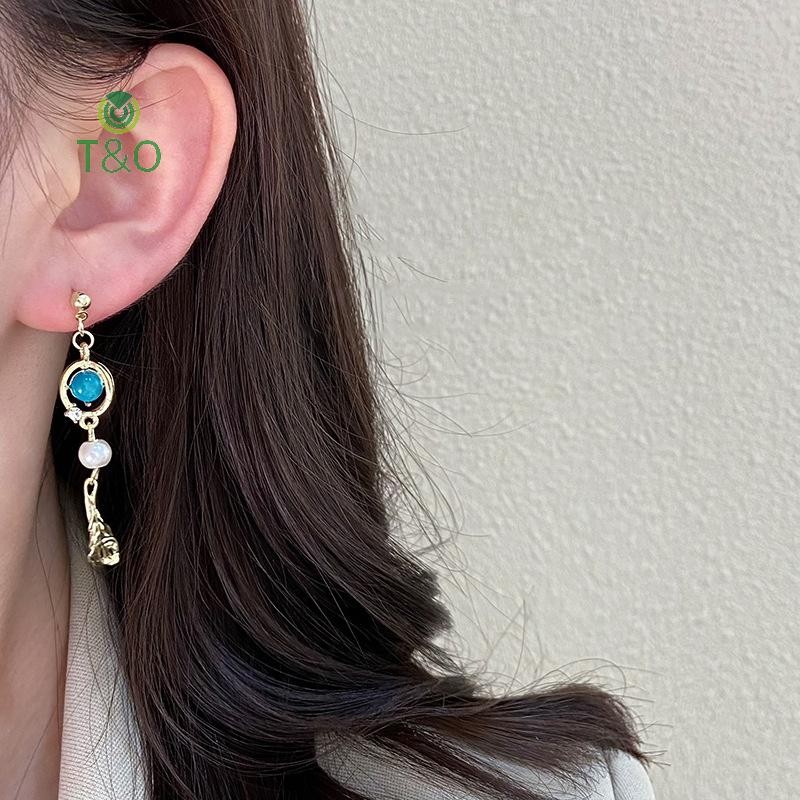 T & O เกม Genshin Impact Wanderer Kunikuzushi Scaramouche คอสเพลย์ Balladeer ไม่สมมาตรต่างหู ...