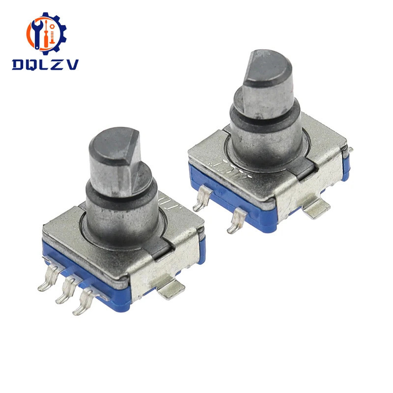 5PCS EC11 5Pin SMD Type Rotary Encoder Switch With Push Button Switch 30 Position Handle Length ...