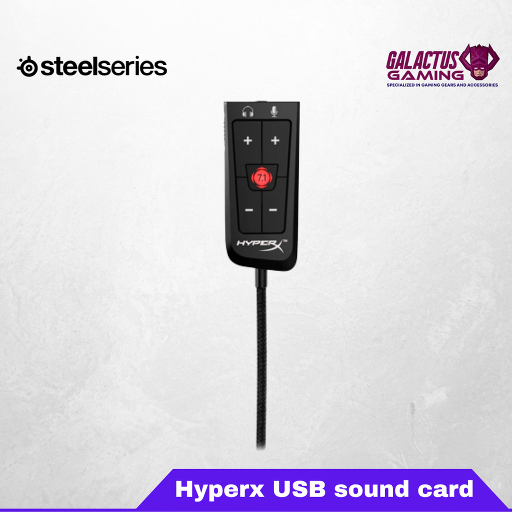 การ์ดเสียง USB HyperX Cloud II 7.1 เสียงเซอร์ราวด์ PC/PS4/PS5/XBOX AMP | Shopee Thailand