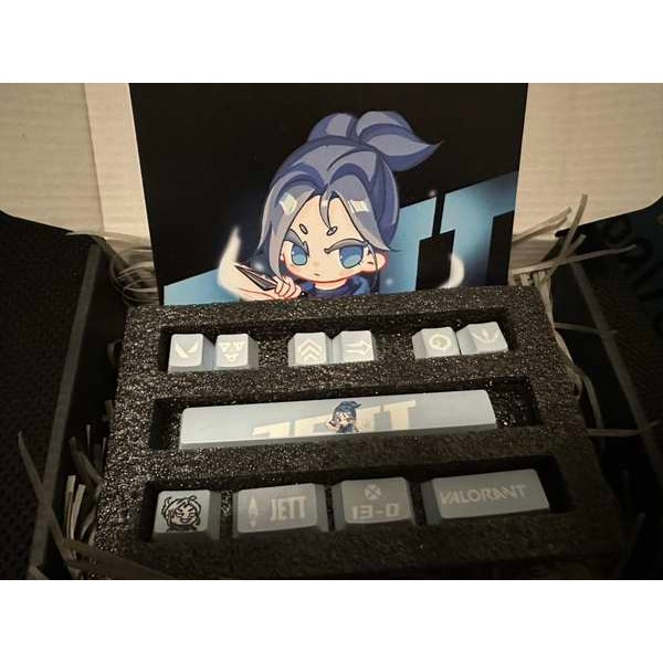 คีย์แคป gmk keycap keycap valorant Valente Fearless Contract Jett Jett ...