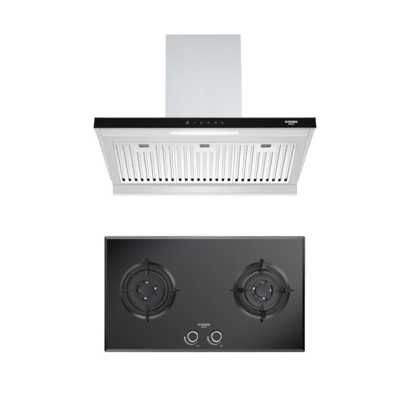 ชุดครัว KITCHEN STUDIO เครื่องดูดควัน KSHD-90-11A-SS และ เตาแก๊สฝัง ...