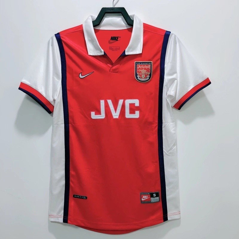 98/99 EPL แชมป์คู่ Arsenal เสื้อวินเทจ S-XXL เสื้อแขนสั้นกีฬาเสื้อฟุตบอล AAA | Shopee Thailand