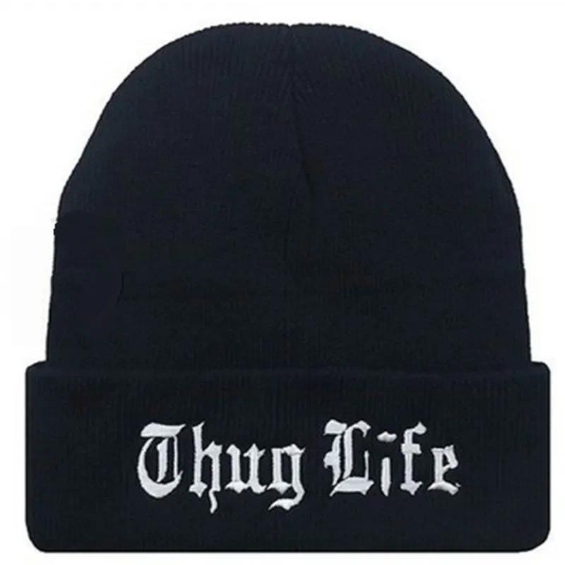 ใหม่ West Beach Gangsta THUG LIFE ฤดูหนาว Warm แฟชั่น Beanies ถัก ...