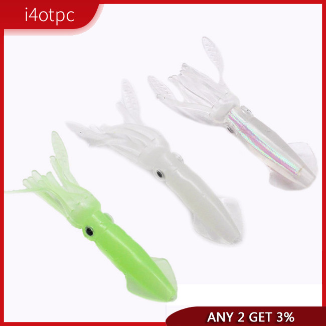 I4otpc Luminous Squid Lure 10 ซม./8G ตกปลาทะเล Trolling สีสัน Octopus ...