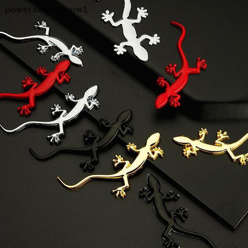 Wow 1PC รถสะท้อนแสงโลหะรถบรรทุกสติกเกอร์ Lizard Gecko Decal Badge ...