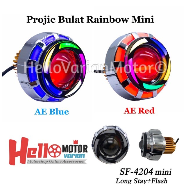 Projie Mini 2.5 INCH ไฟ LED แฟลชสายรุ้งทรงกลม DDP182 | Shopee Thailand