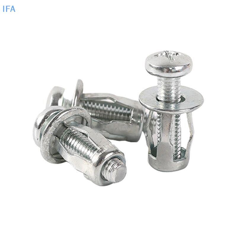 IFA 10 ชิ้น M5/M6 Jack Nuts รถโลหะสกรูกลีบถั่วสกรูสําหรับ Hollow Wall ...