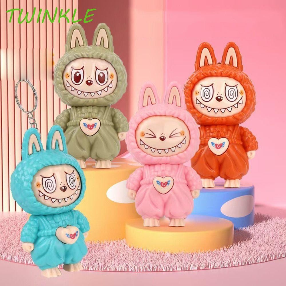 Twinkle1 Labubu เปลี่ยนหน้าตุ๊กตา,พร้อมพวงกุญแจ 3 Facial Labubu Face ...
