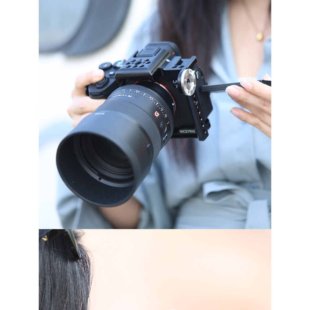 Niceyrig Laishengge Sony A7RM5 A7M4 กล้องกรงกระต่าย A7IV V แนวตั้งยิงขยายอุปกรณ์เสริม 505 ...