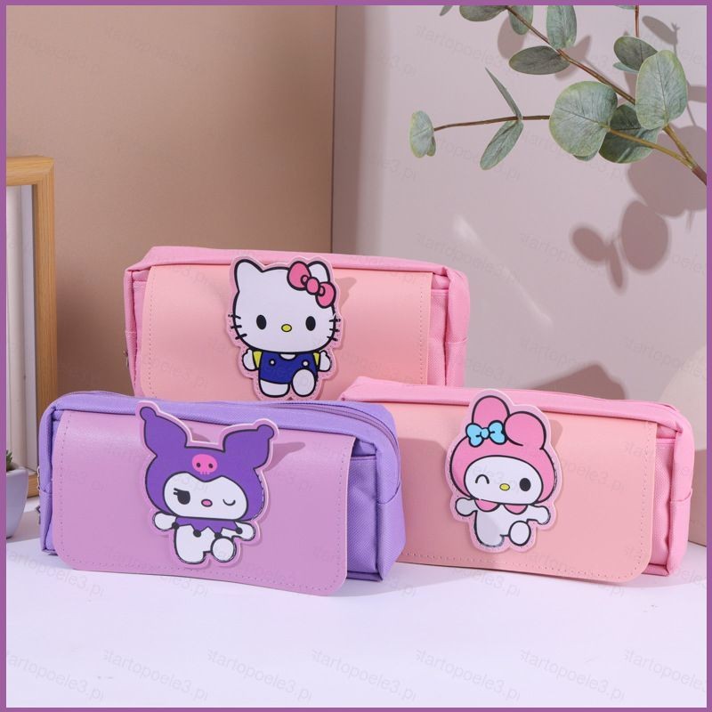 Ellen Sanrio Hello Kitty Kuromi การ์ตูนดินสอนักเรียนปากกากระเป๋าเก็บ ...