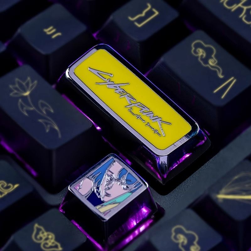 สังกะสีอัลลอยด์ Cyberpunk 2077 Lucy Mechanical Keyboard ทนต่อการสึกหรอ ...