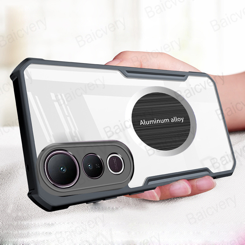 เคสโทรศัพท์สําหรับ VIVO V50 5G V2427 Pro Lite ถุงลมนิรภัย Hard โปร่งใส ...