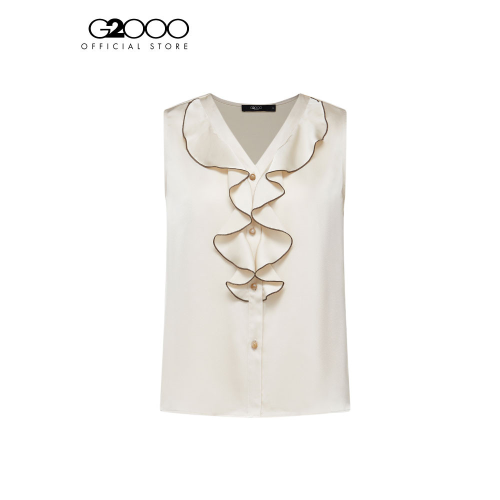 G2000 เสื้อเบลาส์สำหรับผู้หญิง (Regular Fit) รุ่น 4624148104 OFF-WHITE | Shopee Thailand