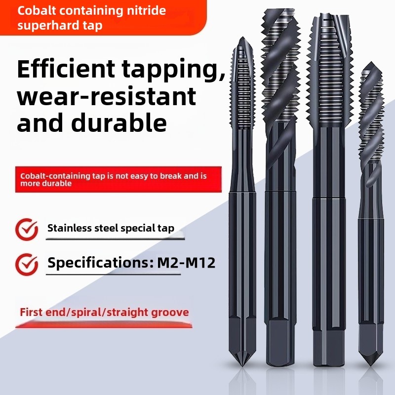 Cobalt ประกอบด้วย Nitride Superhard Tap Standard Spiral/Straight Fluted ...