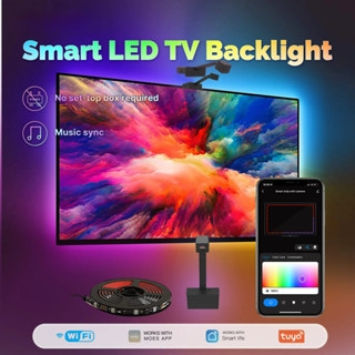 Tuya Wifi Smart LED TV Backlight Strip พร้อมกล้อง 1080P ซิงค์ การซิงโคร ...