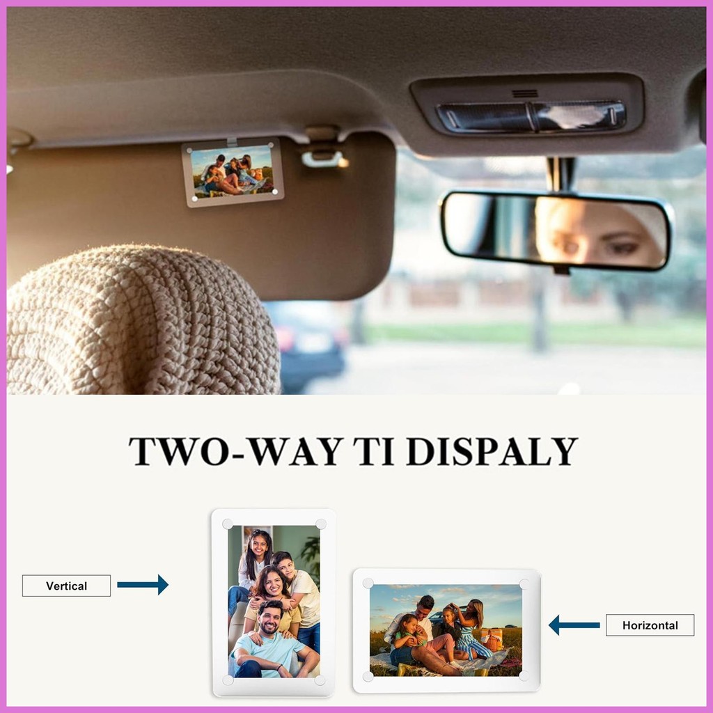 Magnetic Sun Visor Photo Holder Sun Visor Photo Display ผู้ถือแม่เหล็ก ...