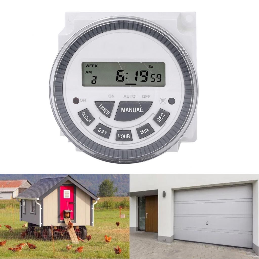 Digital Timer 1 นาทีถึง 168 ชั่วโมง 7 วันสวิทช์ 10A DC12V อินพุตจอแสดง ...