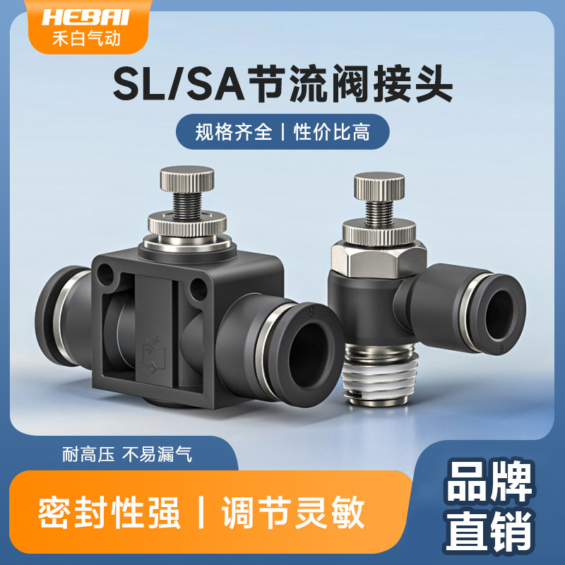 ไซโก้ HEBAI HEBAI SL4/6-M5/01/2 นิวเมติกไอเสียคันเร่งความเร็วท่อวาล์ว ...