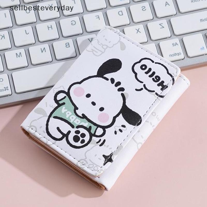 SETH ใหม่การ์ตูนสามพับกระเป๋าสตางค์บางและน่ารักกระเป๋าสตางค์สั้นเปลี่ยน ...