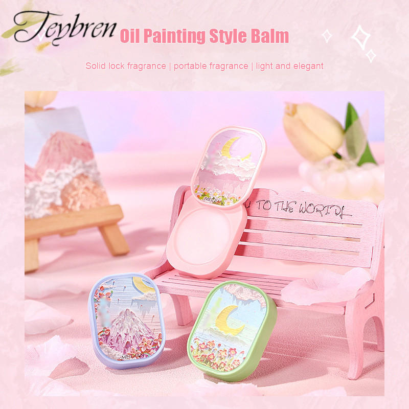 【TN】Oil Painting Style Balm Portable Balm Light Fragrance Long-lasting ...