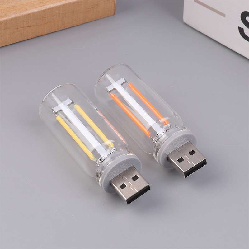 [ZXNZ] Retro USB LED Filament Touch Dimming หลอดไฟ 5V Retro LED Edison หลอดไฟ Night Light ...