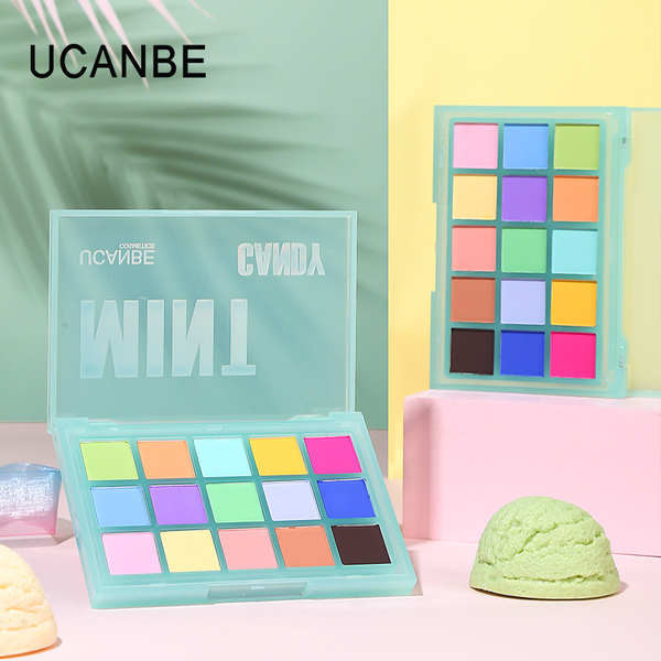 พับแต่งหน้า ไฮไลท์ Ucanbe Macaron อายแชโดว์พาเลทสีหลายสีเต็มด้านเล่น ...