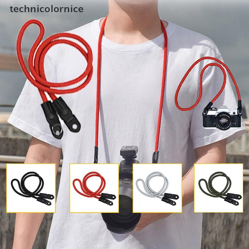 Technicolornice สายคล้องกล้อง Vintage Climbing Rope Camera Neck ...