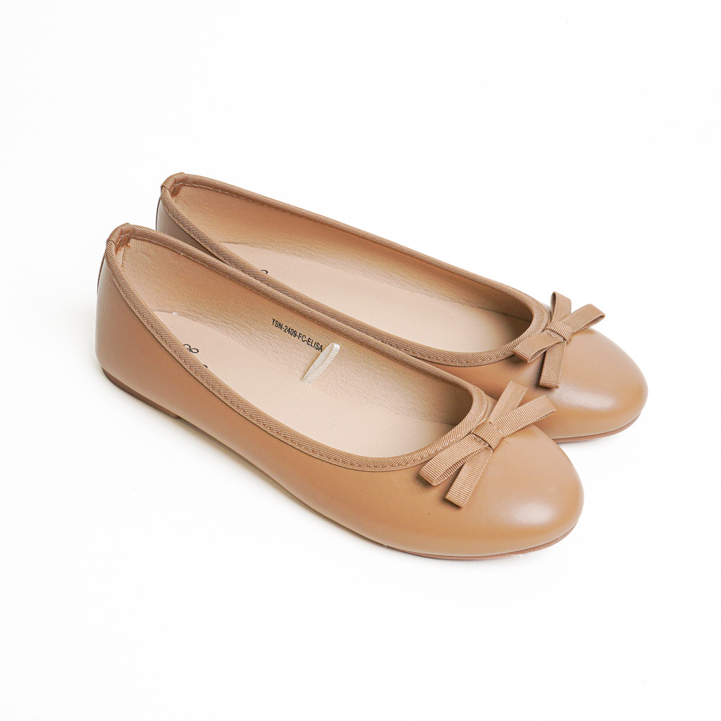 Tltsn [OE] ELISA Flatshoes รองเท้าผู้หญิงสีเบจ [TSN0002300.C0156] | Shopee Thailand