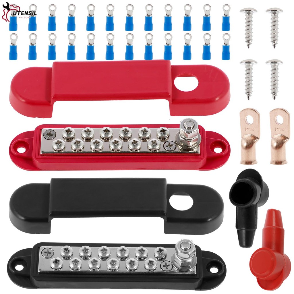 Power Distribution Block 150A 12V 1/4 นิ้วแบตเตอรี่ Busbar Terminal ...