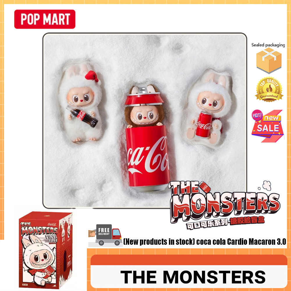 Popmart THE MONSTERS labubu coca cola coca-cola ไวนิล Face Series ...