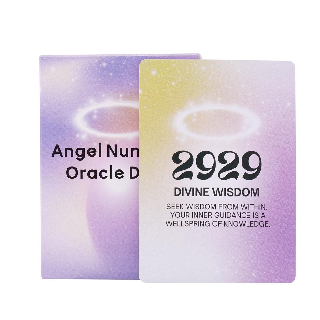 Angel Numbers Oracle Tarot Oracle Cards Deck Psychological Oracle แบบ ...