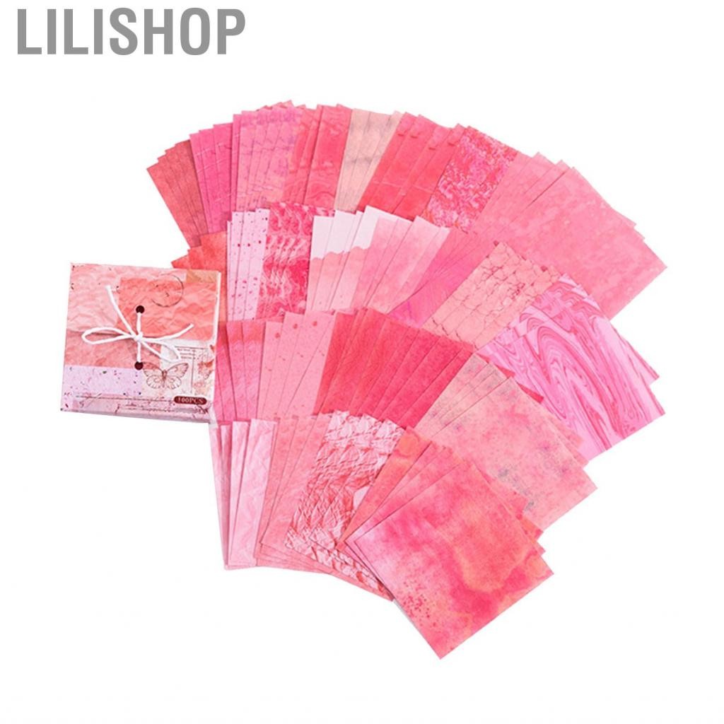 Lilishop กระดาษโน้ตน้ำหนักเบา DIY ตกแต่ง Memo 100 แผ่น Retro Smooth Writting สำหรับนักเรียน ...