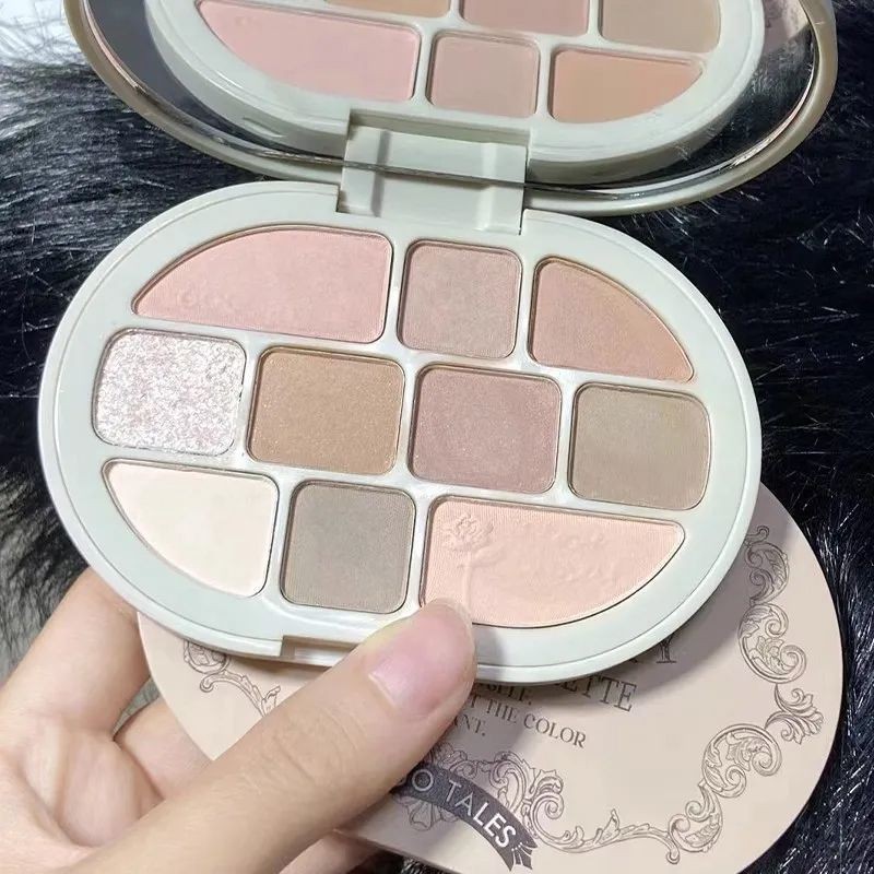 2025517อเนกประสงค์จานเดียว!Gogo Dance Lolita Eyeshadow Palette Multi-Function 10 สี Blush High ...