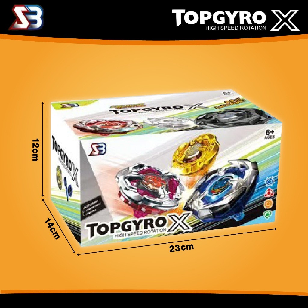 แข็งแกร่ง กล่องเบย์เบลด TOPGYRO X ลูกข่าง Beyblade มาพร้อมกล่องเก็บอุปกรณ์ พกพาสะดวก ของเล่นเด็ก ...