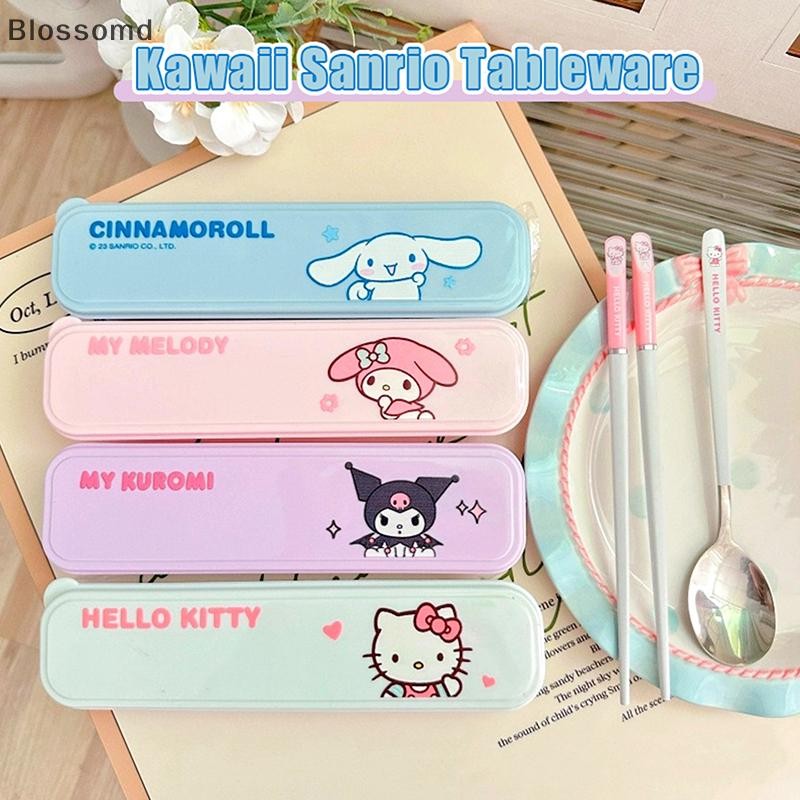 Blossomd Sanrio Hello Kitty Chops ช้อน Kuromi Cinnamoroll ชุดบนโต๊ะ ...